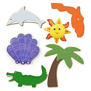 Florida Tin Cookie Cutter 6 Pc Set Hs330