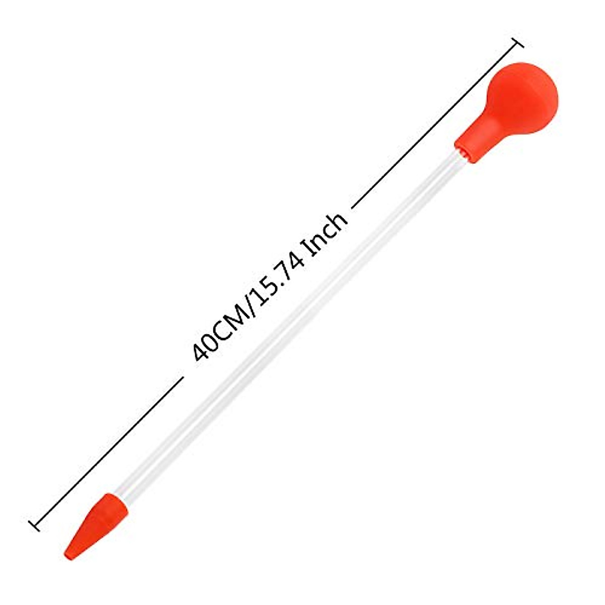 Aquarium Choice Coral Feeder Long Syringe Tube Liquid Fertilizer Feeder SPS HPS Marine Reef Coral Feeder Tool Fish Excreta Cleaner (1 Units 40CM/15.74 Inch)