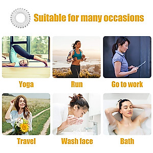 FIDGET PENCIL 40 PCS Spiral Hair Ties No Crease,Traceless Hair Ties,Phone Cord Hair Ties,Elastic Hair Ties,Waterproof Coil Hair Ties,Transparent