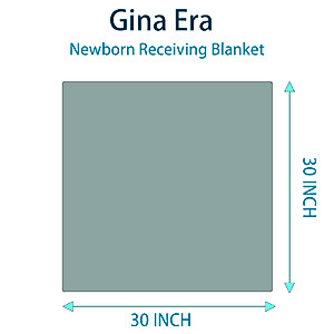 Gina Era Flannel Receiving Blankets, Baby Swaddle Blankets 100% Cotton 4 Pcs One Size 30 X 30 Inch for Baby Boy or Baby Girl (Style1)