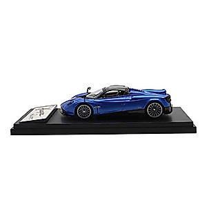Pagani Huayra Roadster Blue Metallic with Carbon Accents 1/43 Diecast Model Car by LCD Models