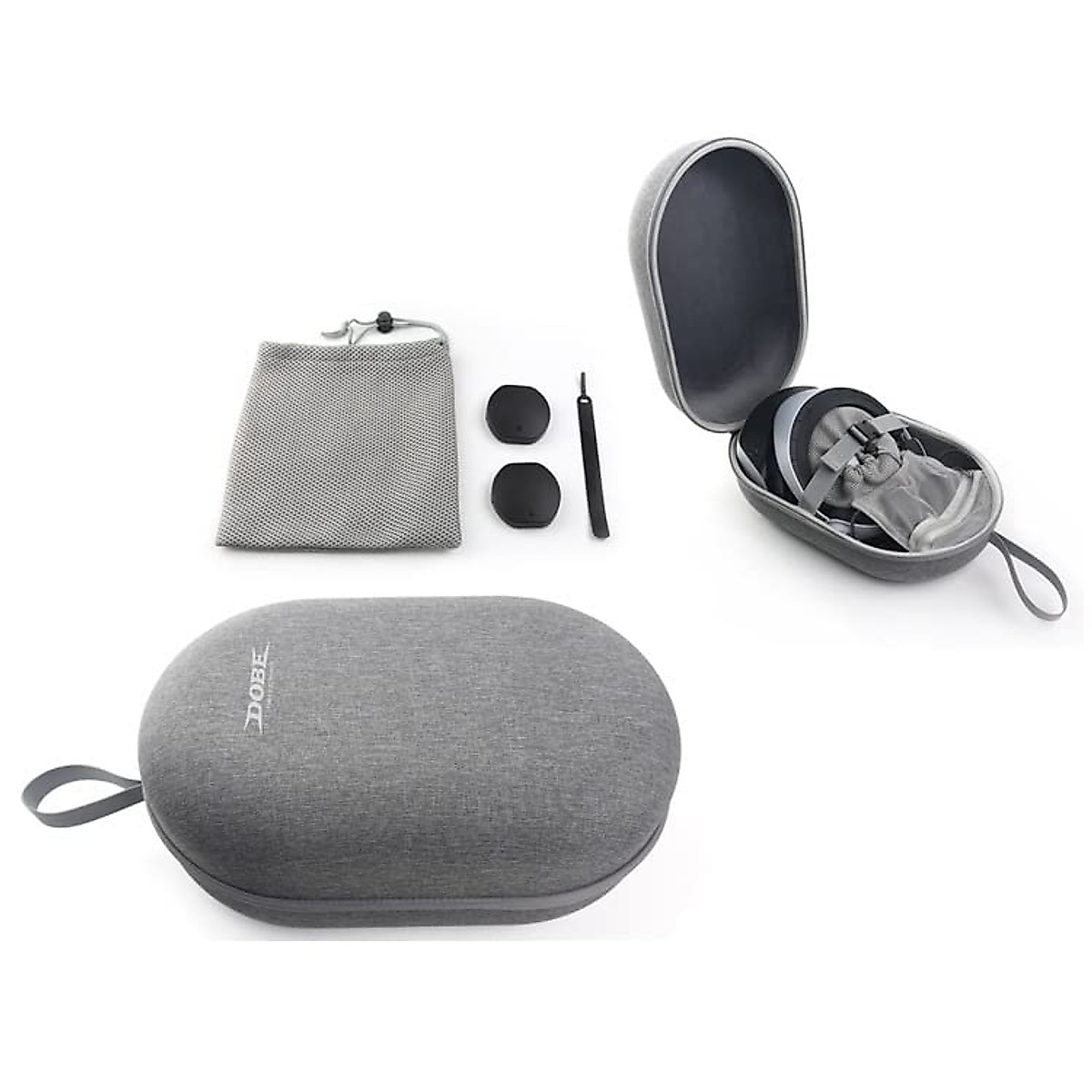 Carrying Case Compatible with PS VR2 Headset and Touch Controllers Accessories, Protector Carrying Case with High Capacity for Storage and Travel (Grey)