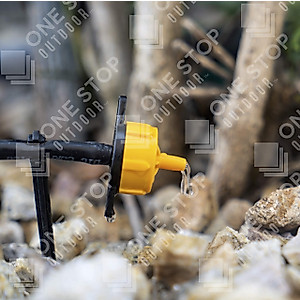 One Stop Outdoor (50-Pack) - 1/2 Gallon Per Hour Pressure Compensating Drip Emitters - Premium Drippers for Drip Irrigation (1/2 Gallon Per Hour)