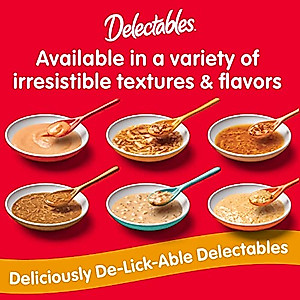 Hartz Delectables Gravy Non-Seafood Lickable Wet Cat Treat & Food Topper, Chicken Flavor Variety, 12 Pack, 1.40 Ounce (Pack of 12)