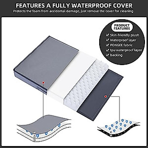 JOYHOUSE PET SUPPLIESWashable Dog Bed with Detachable Sleeve and Non-Slip Bottom, Orthopedic Dog Bed, Gray, Suitable for Dog beds for Medium Dogs (30 * 20 * 3in inches)