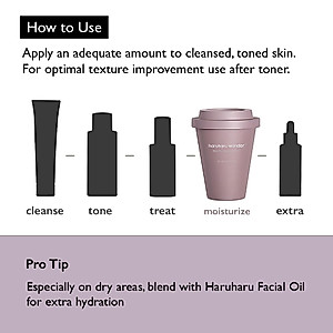 Haruharu Wonder Black Rice Hyaluronic Cream 3.2 fl. oz / 90ml | Fermented Facial Moisturizer, Facial Cream | Vegan, Cruelty Free, EWG-Green