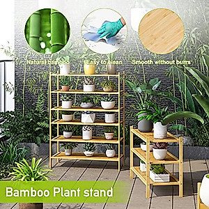 BMOSU 3-Tier Bamboo Shoe Rack Premium Stackable Shoe Shelf Storage Organizer for Hallway Closet Living Room Entryway Organizer(Natural)