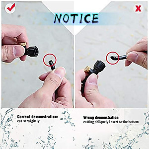 Misting Cooling System Lunatino 29.5FT(9M) Misting Line + 10 Brass Mist Nozzles + 2 Brass Adapters Outdoor Mister for Patio Garden Greenhouse Trampoline for waterpark (29.5)