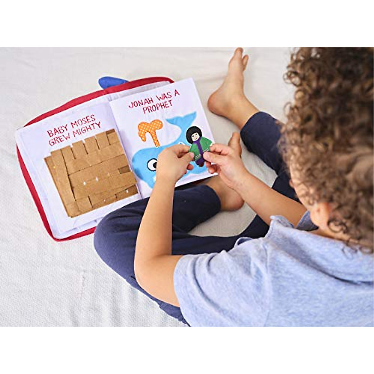 My Bible Quiet Book by My Growing Season | Interactive Fabric Activity Book for Kids | Educational Christian Toy for Toddlers & Preschoolers | Travel-Friendly and Sensory-Rich Soft Book