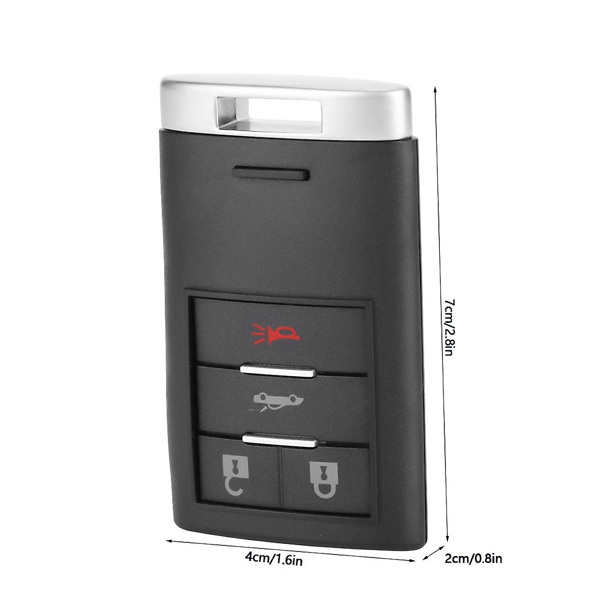 Durable Textured 4 Button Car Remote Key Shell Fit For Corvette 2008 2009 2010 2011 2012 2013, Xlr 2008 2009 Corvette Fob 2012 2008 Corvette Car Keys