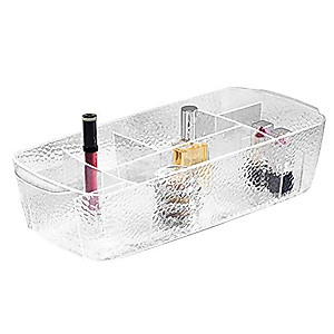 iDesign Large Rain Divided Cosmetic Bin