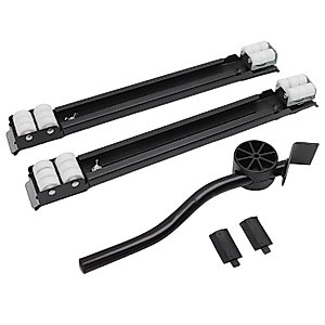 Appliance Rollers, Extendable Appliance Mover Stand 300KG Load Bearing Appliance Dolly Cart with Mobile Wheels Adjustable Base for Washer and Dryer Refrigerator Furniture Moving(Black)