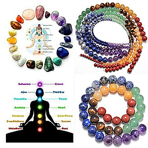 AD Beads Healing Reiki 7 Chakras Yoga Natural Gemstone Round Loose Beads 6mm 16''