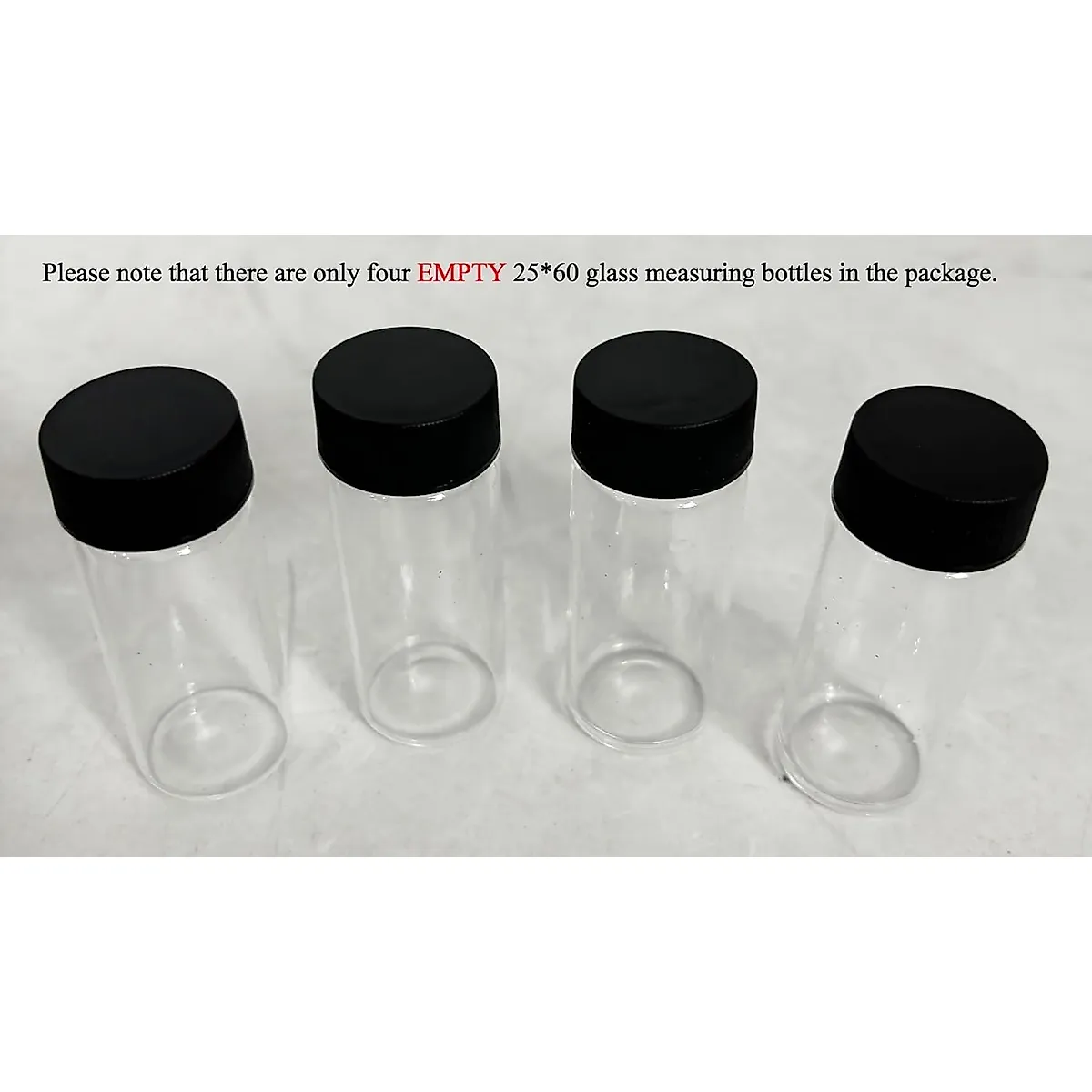 YFYIQI Sample Bottles SGZ-B Series Turbidity Meter Turbidimeter Solution Standard Bottles with 4 Empty 25 * 60mm Glass Sample Bottles