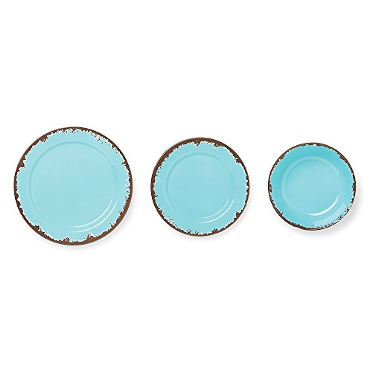 Fox Run Melamine Dinnerware Set, 12-Pieces, Multicolor