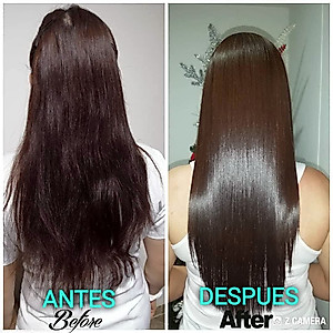 EPA COLOMBIA Keratin Minicombo Set - Shampoo, Conditioner, Brush, 200ML Treatment, Thermal Protector Spray for All Hair Types