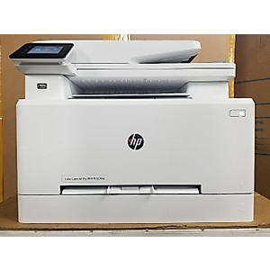 HP Laserjet Pro MFP M283fdw Wireless All-in-One Color Laser Printer, Mobile Print&Scan&Copy&Fax, Duplex Print, 22ppm, 2.7" Touchscreen, Wi-Fi, Compatible with Alexa(7KW75A), Lanbertent Printer Cable