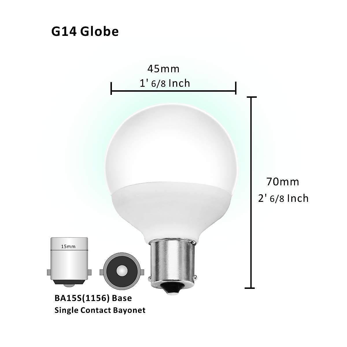 1156 1141 20-99 12 Volt RV Vanity led Light Bulbs BA15S 1383 1139 Replacement for 5th Wheel Camper Trailer Motorhomes Marine Boat Bathroom 30-40W Equivalent Bright White 6000K Pack of 4