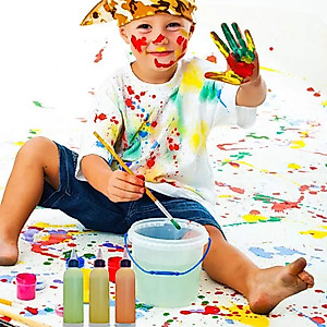 Qyyiguf 20 Pack Empty Squeeze Bottles,4oz Plastic Dispensing Bottles,Boston Round LDPE Bottles for Decorating,Arts and Crafts,Condiments