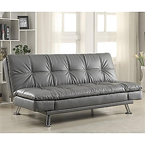 Coaster Home Furnishings Dilleston Tufted Back Upholstered Sofa Bed Grey