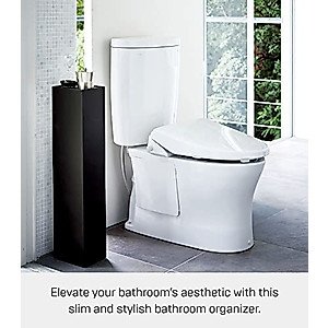 Yamazaki Home Organizer Steel | Toilet Paper Stocker, One Size, Black