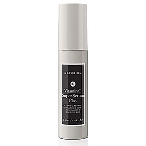 Naturium Vitamin C Super Serum Plus Retinol, Hyaluronic Acid, Niacinamide & Salicylic Acid, Smoothing & Brightening Facial Care, 1.0 oz