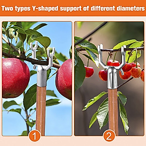 8 Pcs Metal Tree Branch Support for Leaning Tree, Tree Stakes and Support Crutch for Propping Up Fruited for Vineyards Ornamental Gardens Orchards fit 0.75 Inch Round Pipe