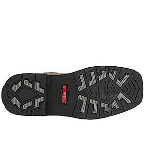 Wolverine Mens Rancher Wp St 10in Work Boot, Black/Brown, 9 US