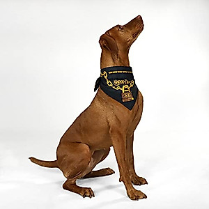 Snoop Doggie Doggs Deluxe Pet Bandana Set of 2, Adjustable Ties - Halftime/Off The Chain, Small