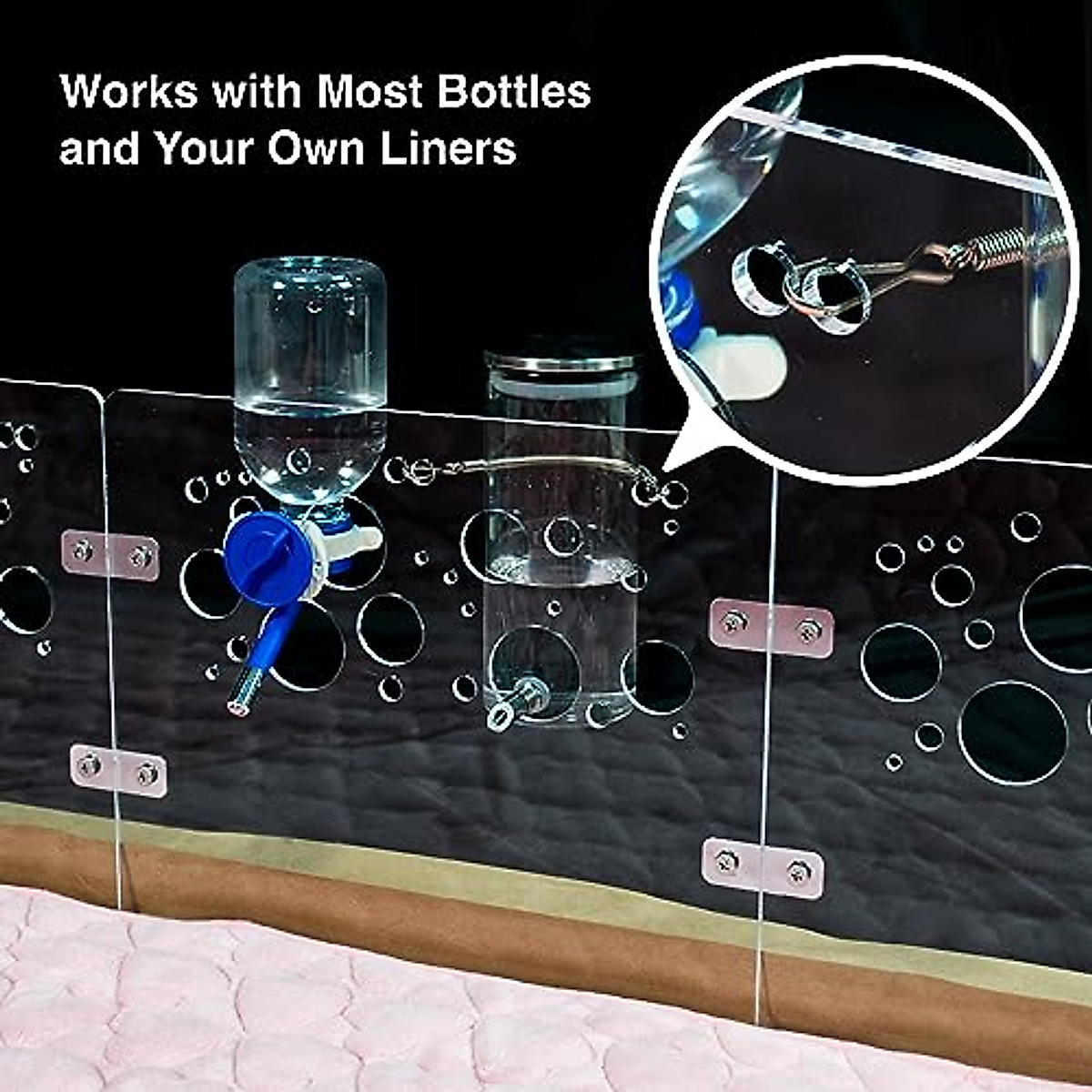 GuineaLoft ™ Guinea Pig Cage (Version 3) - Large 4ft x 2ft Play Area, Clear View w/Transparent Acrylic Panel, Disposable Paper Bottom Liner, Water-Resistant, Easy to Clean Exclusive by Loft