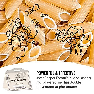 Pantry Moth Glue Traps for House Pantry, Pantry Moth Traps for Food and Cupboard Moths, Pantry Moth Trap 4-Pack, Pantry Moth Traps with Pheromones Premium Indian Meal Moth Traps for Kitchen