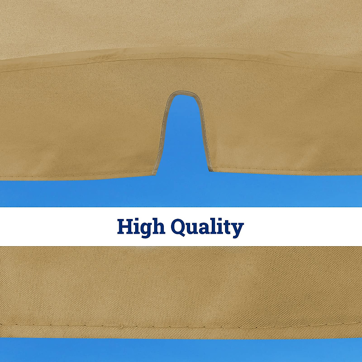 BenefitUSA Canopy Only Patio Outdoor 76"x51" Seat Furniture Swing Canopy Porch Top Replacement Cover with Bungee Cords (Beige)