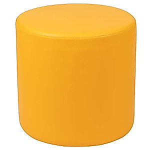 Flash Furniture Soft Seating Collaborative Circle for Classrooms and Common Spaces - 18" Seat Height (Yellow)