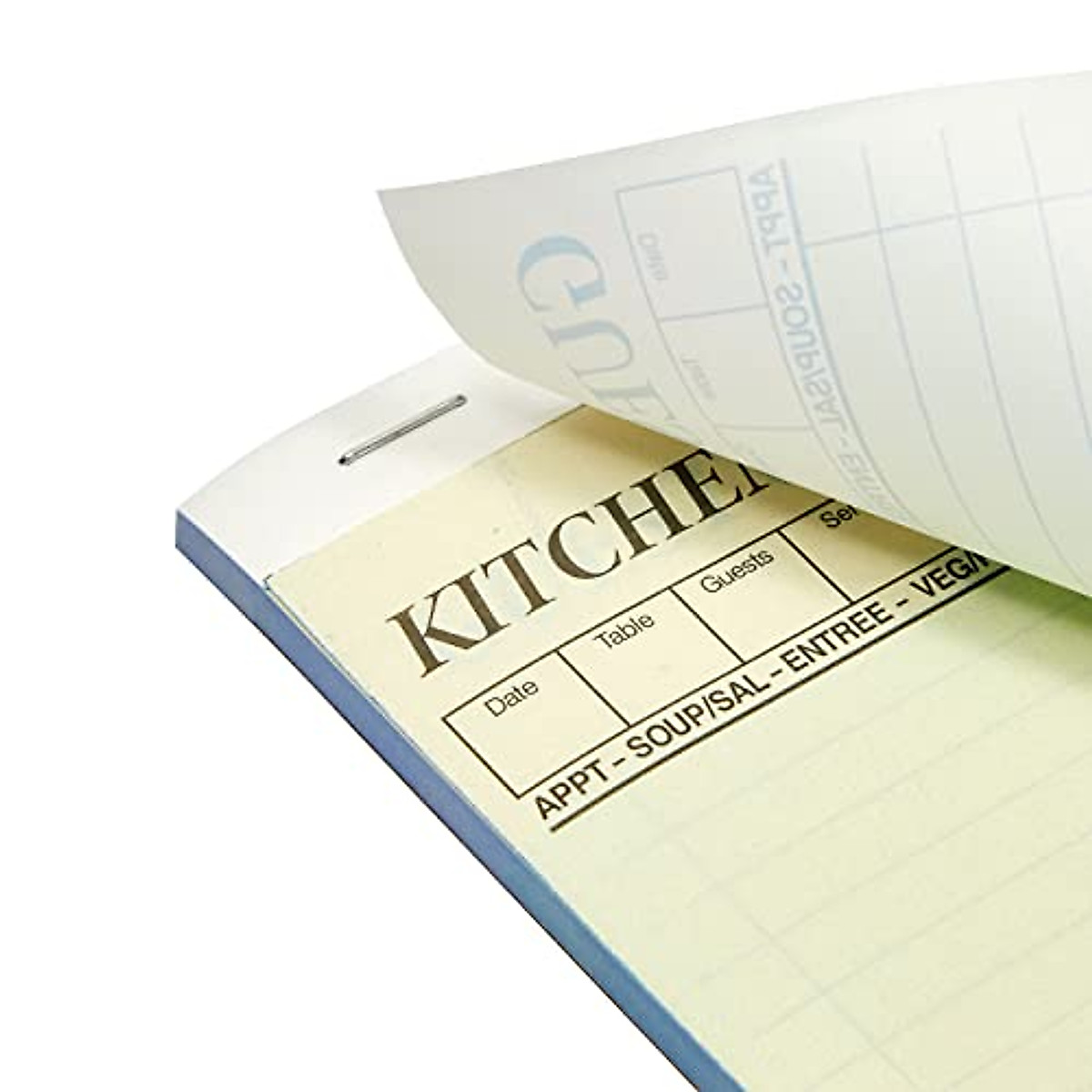 Juvale 10 Pack Restaurant Server Note Pads with Carbon Copy for Guest Checks, Waiter, Waitress 500 Total Tickets (3x7 in)