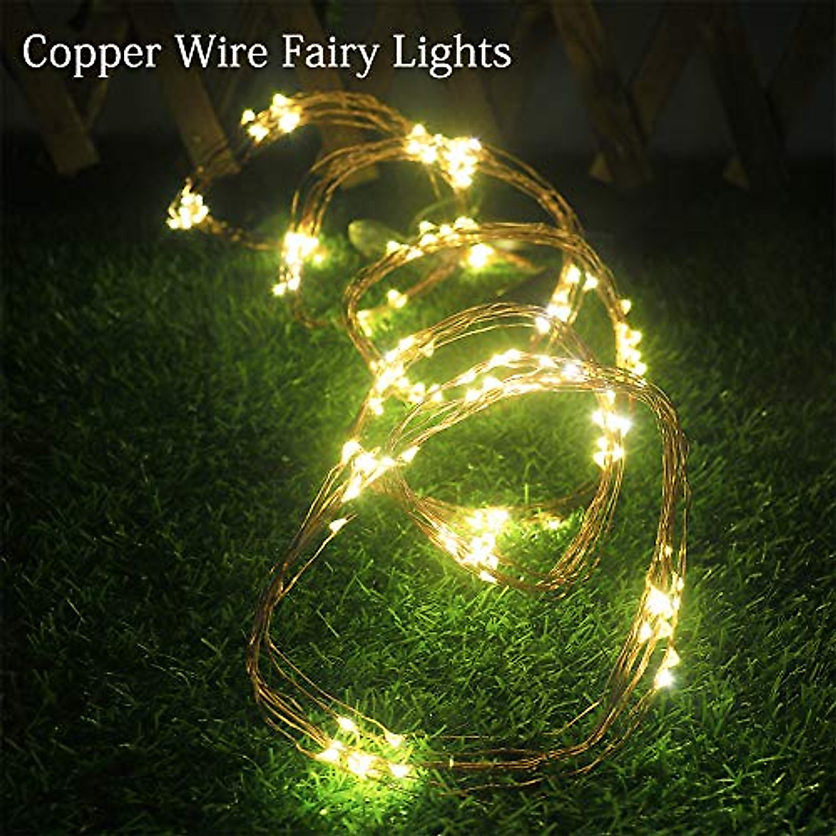 Xingpold Solar Powered Twinkle Fairy Lights,10 Strands 200 LEDs Solar Christmas Lights Outdoor Waterproof Timbo Lights Decorative Copper Wire Vine Solar Garden Lights for Patio Garden Christmas Tree