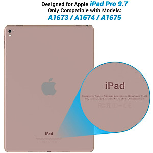 Asgens iPad Pro 9.7 inch(2016) Case,Transparent Slim Silicon Soft TPU Tablet Computer Case (Clear)