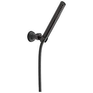 Delta Faucet Trinsic Single-Spray Touch-Clean Wall-Mount Hand Held Shower with Hose, Matte Black 55085-BL ‎6.91 x 2.22 x 17.13 inches