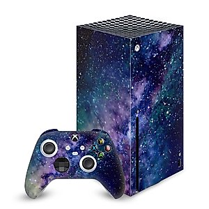 Head Case Designs Officially Licensed Cosmo18 Milky Way Art Mix Vinyl Sticker Gaming Skin Case Cover Compatible with Xbox Series X Console and Controller Bundle