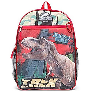 Jurassic World Boys 5 piece Backpack and Snack Bag Set