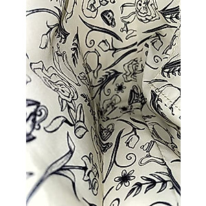 Loungefly Disney Alice in Wonderland Allover Floral Print Crossbody Satchel Handbag Purse