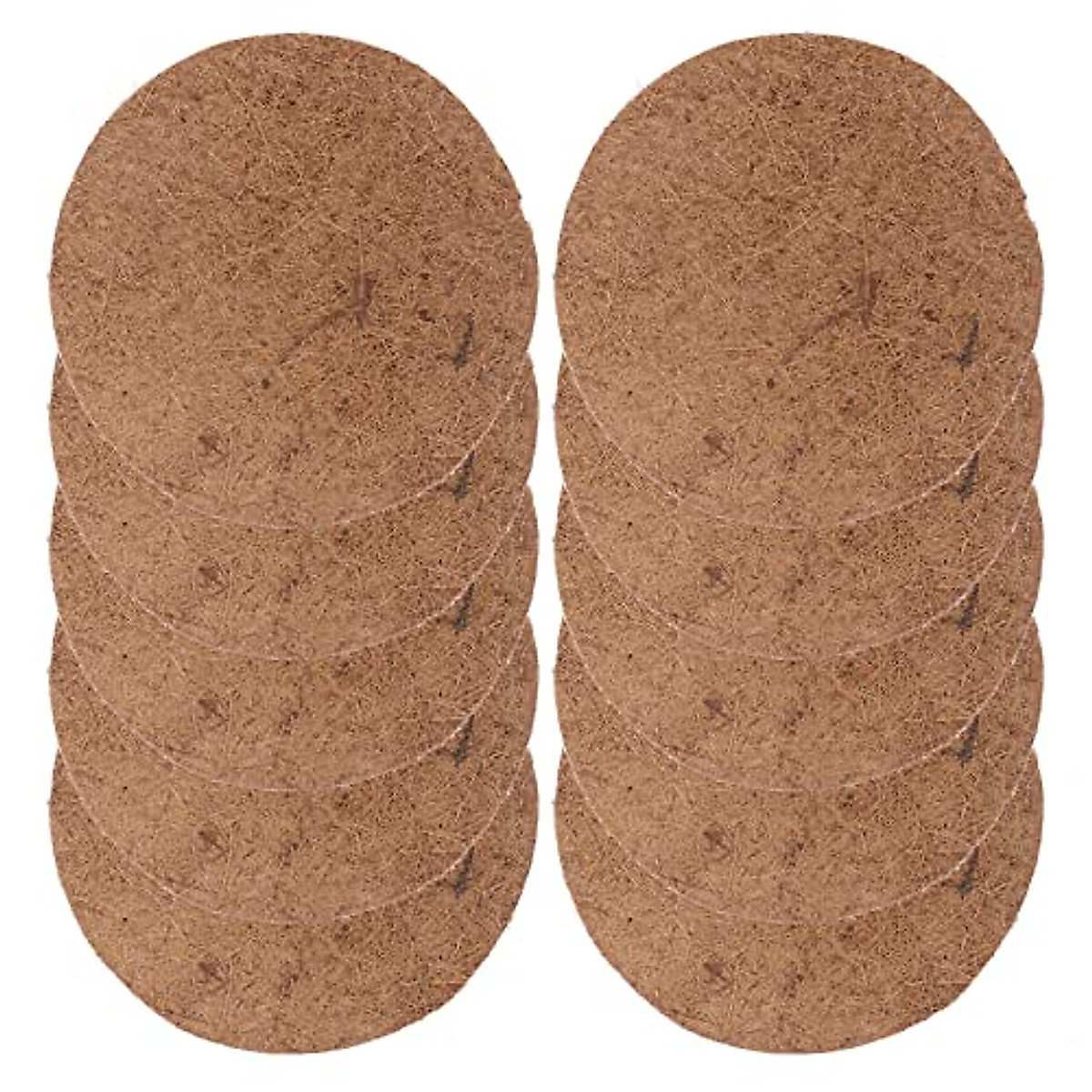 balacoo Natural Pigeon Egg Pads- 10Pcs Fiber Substrate Bird Nest, Bird Nest Mats Classic Bird Nest Pads, Racing Pigeon Breeding Eggs Mat for Finch Chicken Bird Nesting Materials