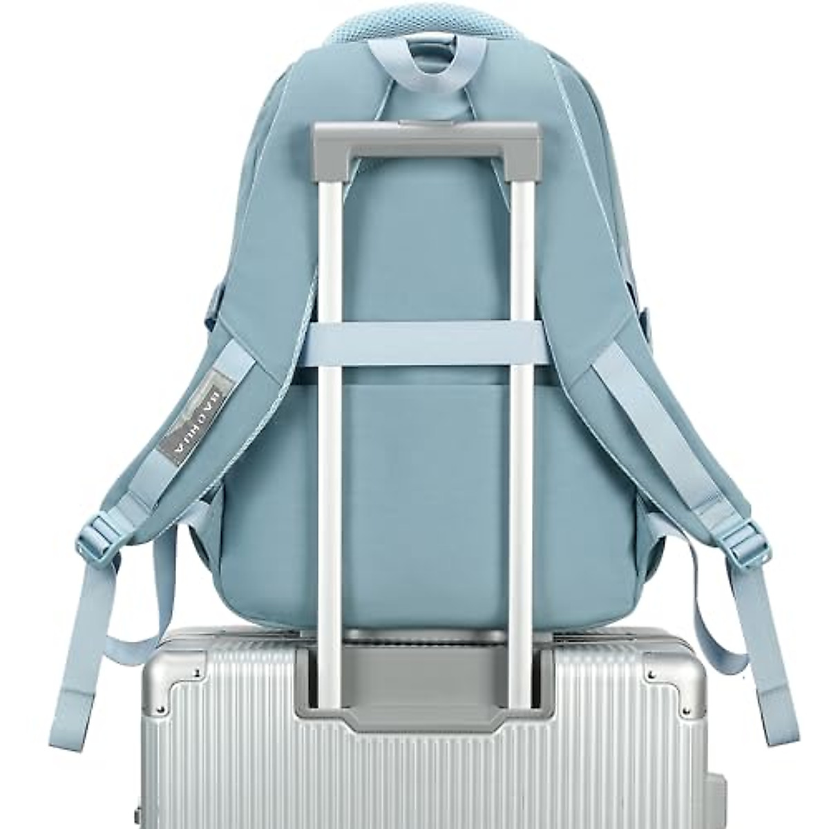 CAMTOP Laptop Backpack 15.6 Inch College Middle School BookBag Travel Backpacks Casual Daypacks (17 Inch, Blue)