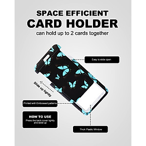 BGHSE Personalized Vertical ID Badge Holder with Lanyard - Fashionable ID Card Holders with Detachable Neck Lanyards - Soft Fiber,Metal Clip,Sturdy Buckle for Key,Wallet