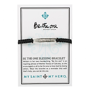 My Saint My Hero Mother Teresa "Be the One" Bracelet (Silver)