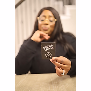 Urban Trivia Game - Black Card Game for The Culture! Fun Trivia on Black TV, Movies, Music, Sports, & Growing Up Black! Great Trivia for Adult Game Nights and Family Gatherings.