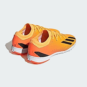 adidas X SPEEDPORTAL.3 Turf Football Shoe, Solar Gold/Black/Team Solar Orange, 5 US Unisex Big Kid