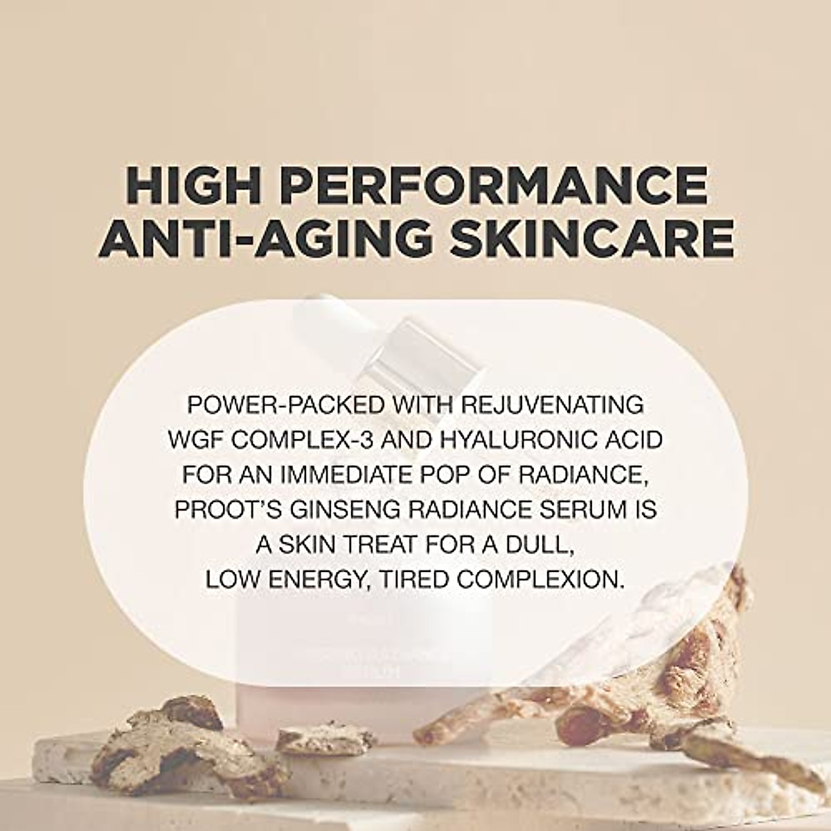 Ginseng Radiance Serum | 52.5% Ginseng Extract Skin Rejuvenating Face Serum | Formulated with Ginseng Extract, Hyaluronic Acid, WGF Complex-3 | Korean Skin Care, Vegan, Cruelty-free | 1.01 oz