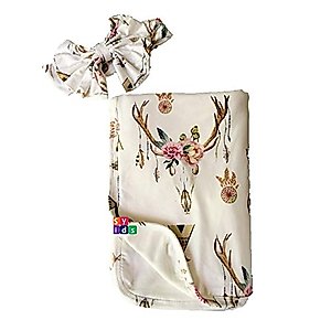 Rosy Kids Ultra Soft Breathable Double Layer Baby Receiving Blanket, Swaddle Blanket for Baby Girl and Baby Boy, Color21JY02
