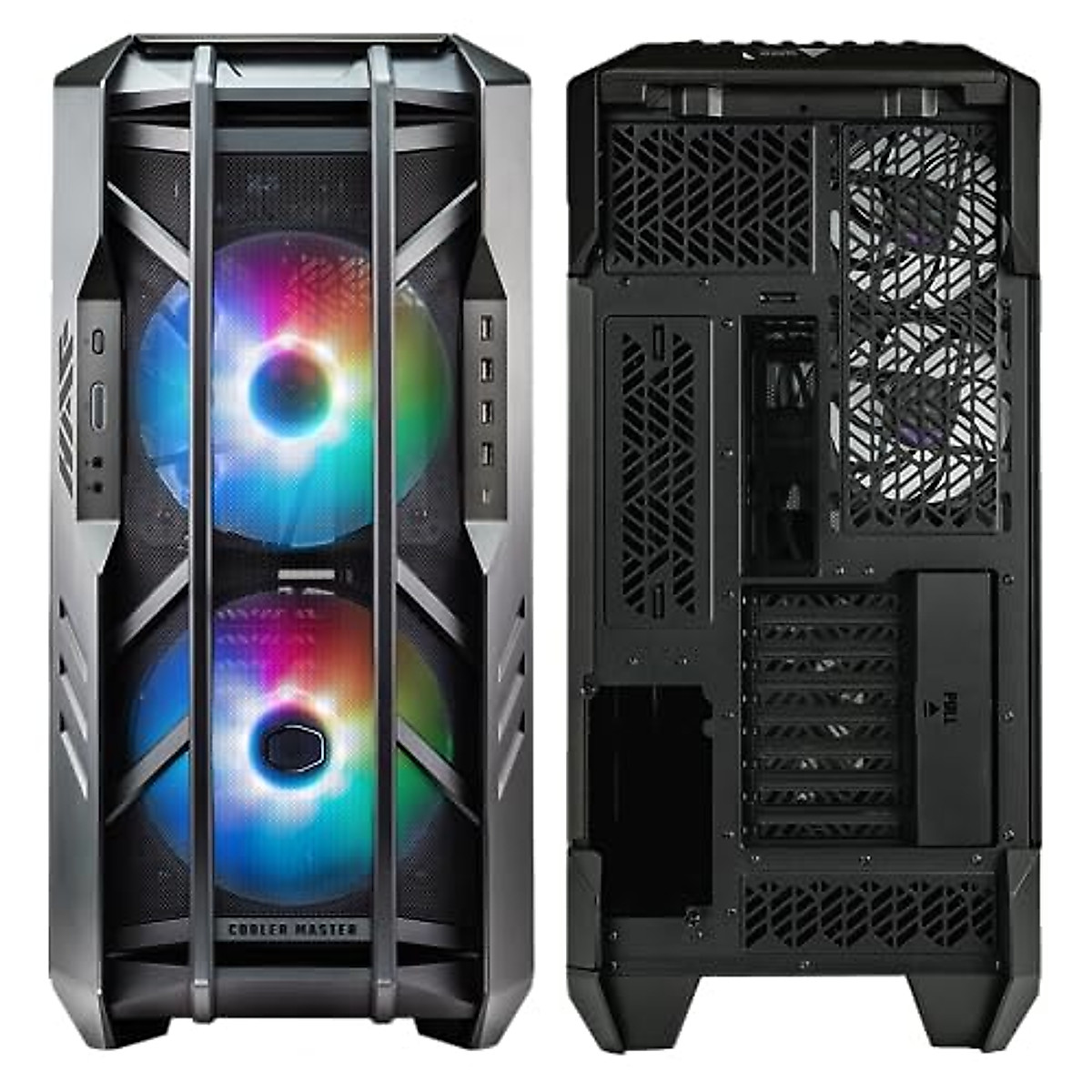 Cooler Master HAF 700 E-ATX High Airflow PC Case, Mesh Front Panel, Dual 200mm Sickleflow Customizable ARG Fans, 1 x USB 3.2 gen 2 Type C, 4 x USB 3.2 gen 1 (3.0) (H700-IGNN-S00)