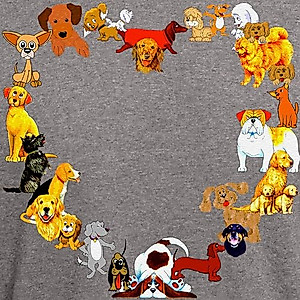 CafePress Dog Love Men's Fitted T Shirt (Dark) Men's Fitted Graphic T-Shirt Graphite